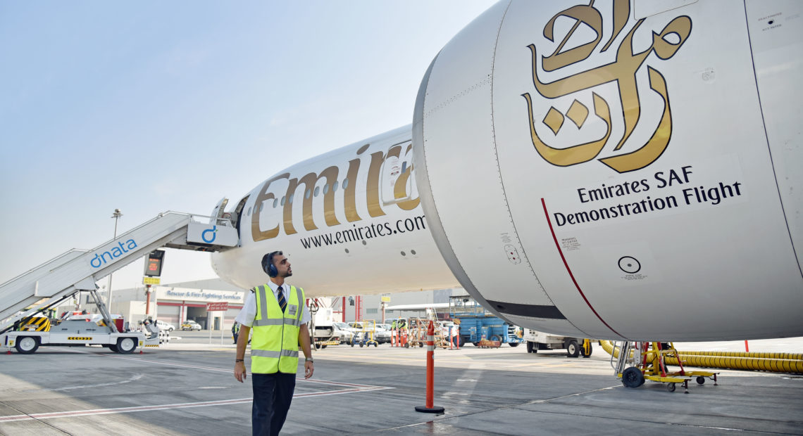 Emirates test flies with fully sustainable fuel - Agência de Notícias ...
